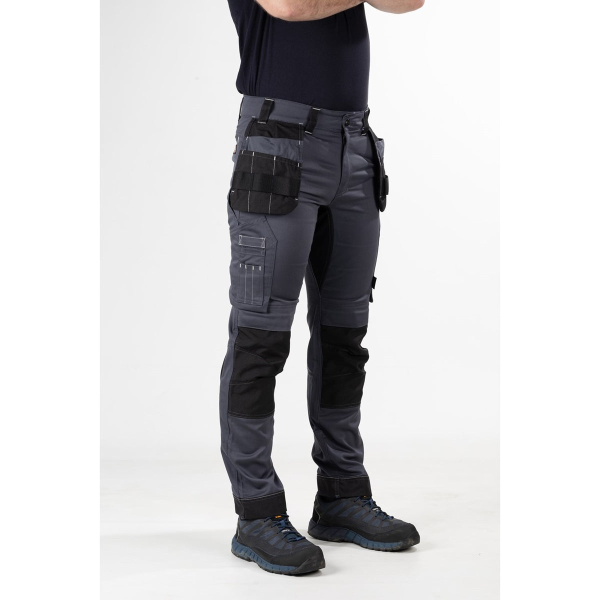 Men's Dickies Grey/Black Holster Universal FLEX Trouser – safety-giant