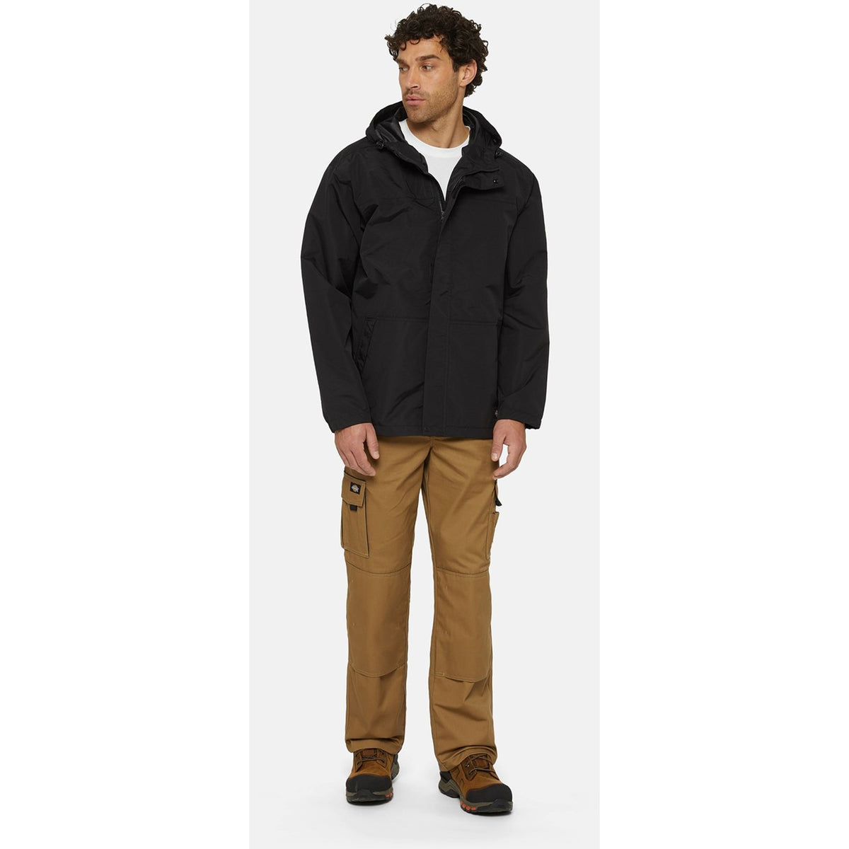 Men's Dickies Black Waterproof Rain Jacket – safety-giant