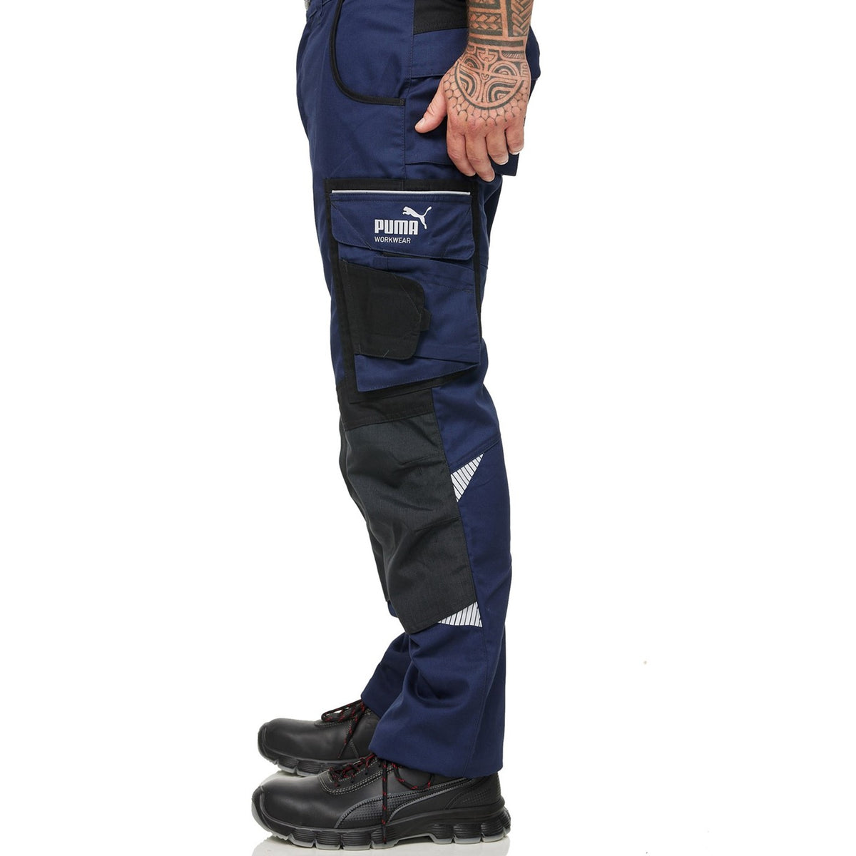 Men's Puma Workwear Navy Precision X Work Trousers – safety-giant