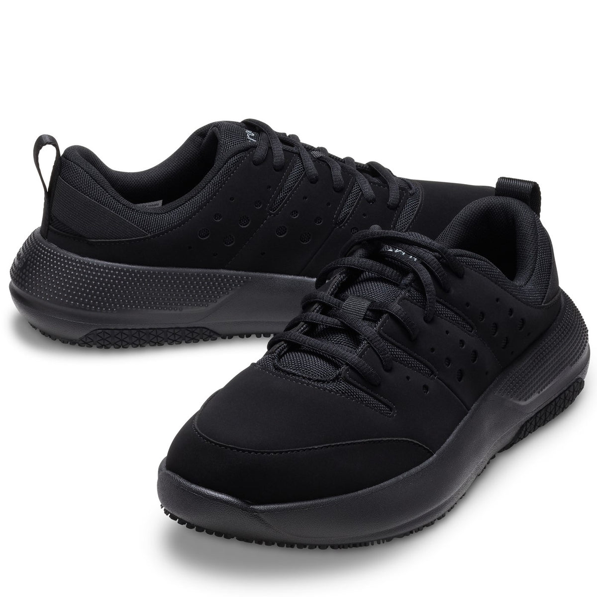 Men's Crocs Triple Black On the Clock Work Sneaker – safety-giant