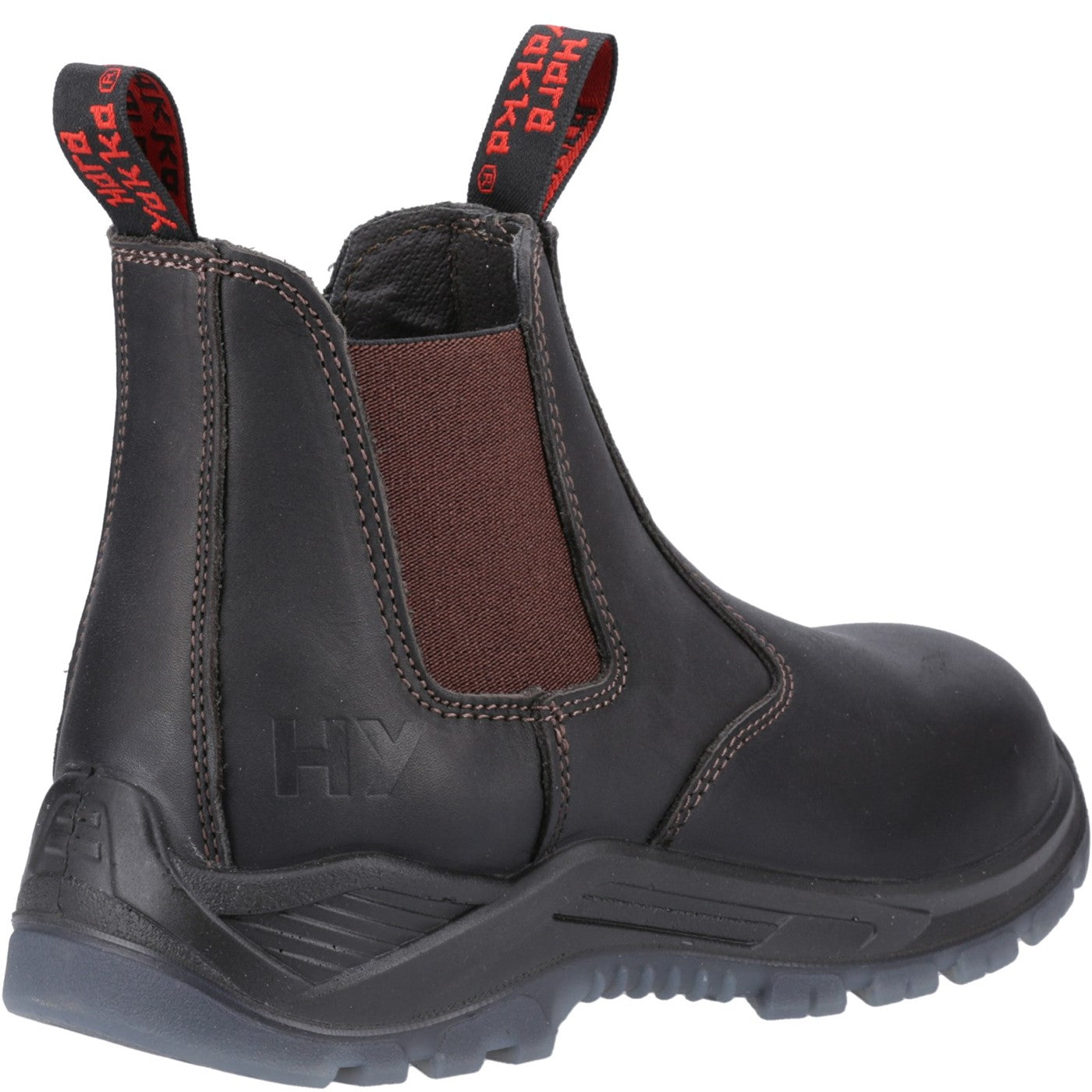 Men's Hard Yakka Brown Banjo Elastic Gusset Safety Dealer – safety-giant