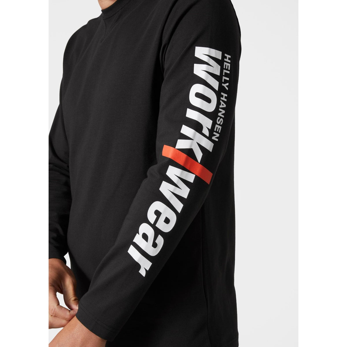 Men's Helly Hansen Workwear Black Logo Longsleeve – safety-giant